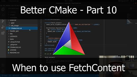 better cmake part 10 when to use fetchcontent youtube