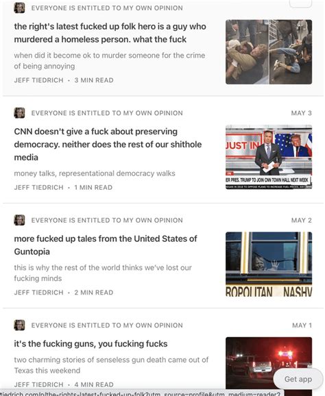 Jeff Tiedrichs Substack — Please Look At These Titles R
