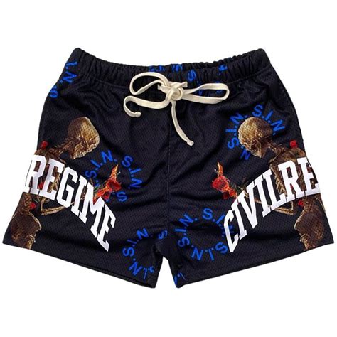 Civil Regime Civil Regime Mens Reap What You Sew 16 Mesh Shorts Grailed
