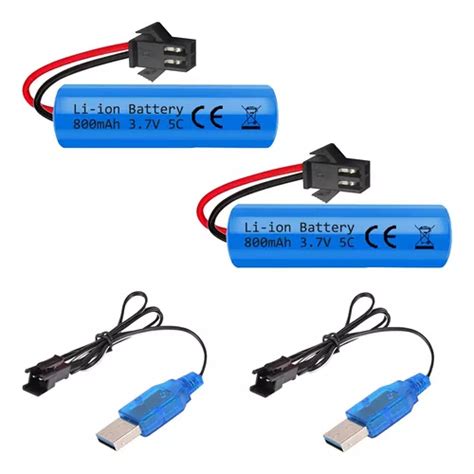 Paquete De 2 Baterías De Iones De Litio De 3 7v 800mah Envío Gratis