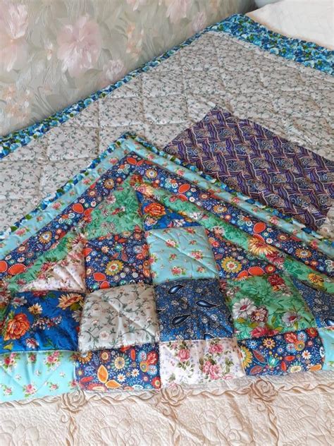 100 Handmade Patchwork Cotton Blanket Hobbies And Toys Stationery