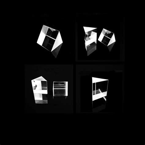 Quartz Teaching Triangle Optical Glass 60 Degree Equilateral Prism Physical Test And