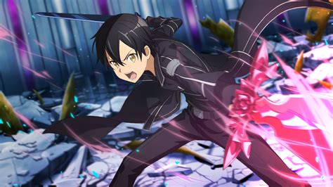 Kiritos Night Sky Strike Sword Art Online Hd Wallpaper 2560x1440