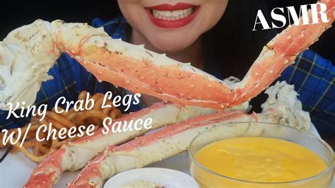 Asmr King Crab Legs W Cheese Sauce Minimal Talking Youtube