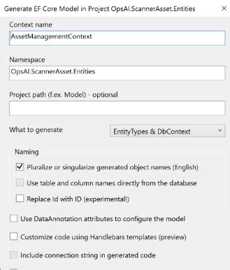 Net How Do I Scaffold DbContext With Plural DbSet Property Names In As Net Core EFCore