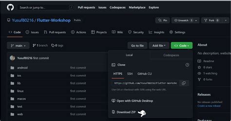 GitHub Yusuf Flutter Workshop
