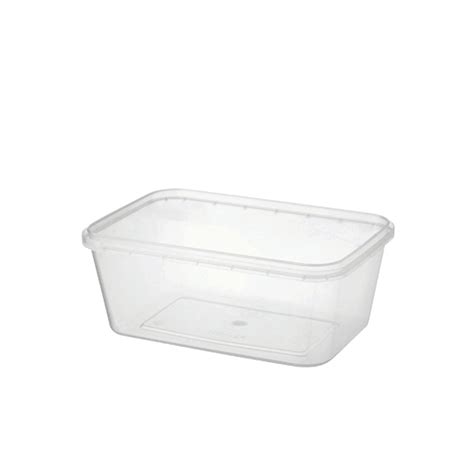 1000ml Locksafe® Rectangular Tamper Evident Container Base Tem Imports™