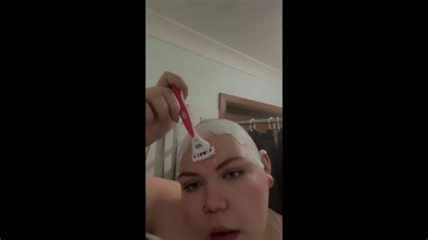 Alt Goddess Shaving My Head Bald In The Shower Manyvids