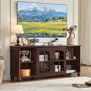 Rwyhg Farmhouse Tv Stand For 60 Inch Tv Wood Entertainment