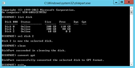 Using Diskpart To Initialize Disk Into Mbrgpt Format