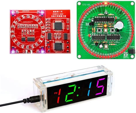 Gikfun 60 Seconds Diy Electronic Timer Water Flowing Led Electronic Clock Soldering Diy Kits