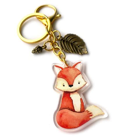 Cute Fox Keychain Adore By Nat Party Decorations
