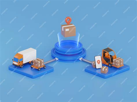 Premium Psd Global Logistics Network 3d Illustration Logistic Map