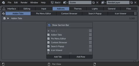 Addon Tabs 145 Released Scripts And Themes Blender Artists Community