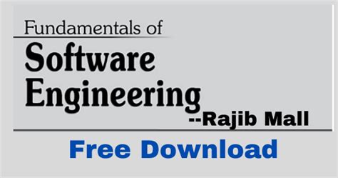 Pdffundamentals Of Software Engineering Rajib Mall Free Download