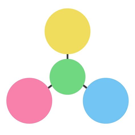 Premium Vector Venn Diagram Chart Vector Template Color Style