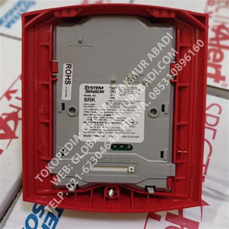 Sell SYSTEM SENSOR SRK OUTDOOR STOBE LIGHT RED CASE BACK BOX Global Makmur Abadi Jakarta