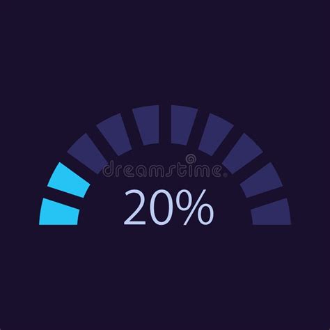 Semi Circle Infographic Chart Design Template For Dark Theme Stock Vector Illustration Of
