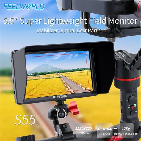 FEELWORLD S55 5.5 Inch Small On Camera DSLR Monitor full HD 4K HDMI ...