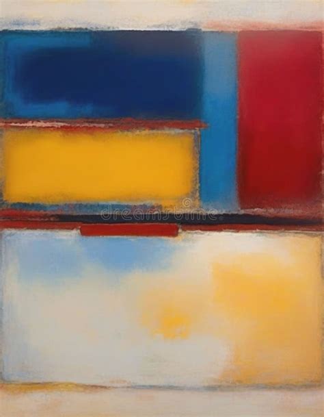 Abstract Art Uses Visual Language Of Shape Form Color And Line To Create A Composition Stock