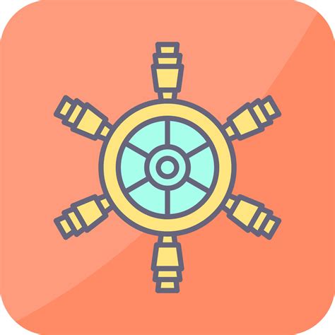 Ship Wheel Vector Icon 18758974 Vector Art At Vecteezy