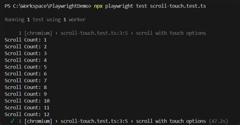 how to scroll to element in playwright browserstack