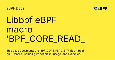 libbpf ebpf macro bpf core read bitfield ebpf docs