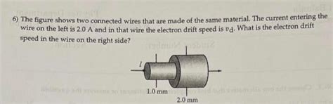 Solved 6 The Figure Shows Two Connected Wires That Are Made