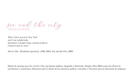 Diso 3411 Sex And The City Behance