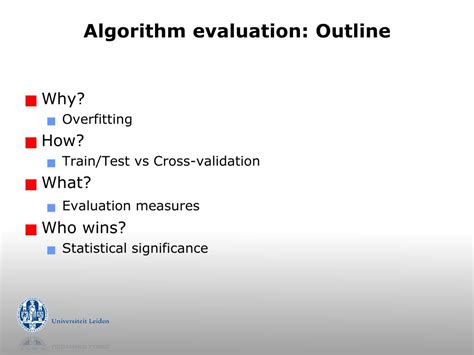 PPT Learning Algorithm Evaluation PowerPoint Presentation Free Download ID