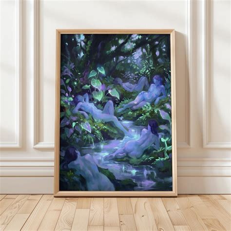 Nude Witch Wall Art Etsy