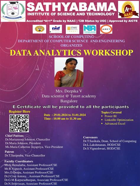 Deepika V On Linkedin Datascience Workshoptime Mentorshipjourney