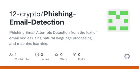 GitHub Crypto Phishing Email Detection Phishing Email Attempts Detection From The Text Of