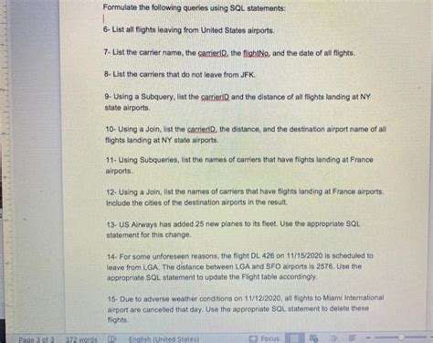 Solved Sql Data Manipulation Consider The Following