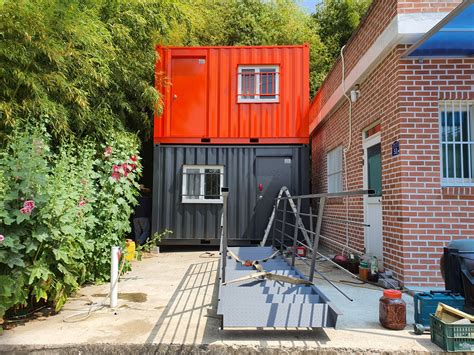 2층 컨테이너 계단 컨테이너 주문형 서진컨테이너