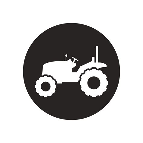 Tractor Icon Vector 24397662 Vector Art At Vecteezy