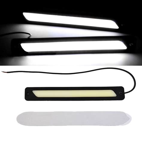 【สง่างาม】เพิ่มความปลอดภัยด้วยริ้วสายไฟวิ่งกลางวันรถ Drl Led กันน้ำนี้ Th