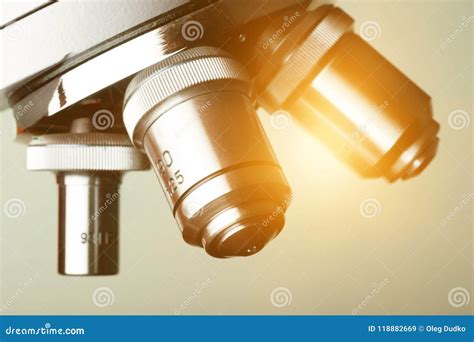 A Microscope And Light Stock Image Image Of Forensic 118882669