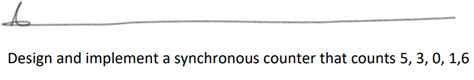 Solved Design And Implement A Synchronous Counter That Chegg Com