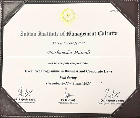 I Am Absolutely Thrilled To Have Completed Executive Programme In
