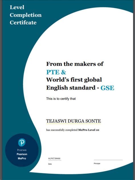 S Tejaswi Durga On Linkedin Certificate Pearson Course