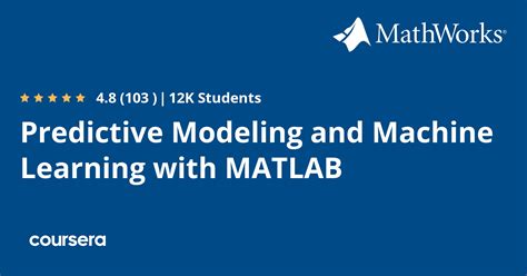 Predictive Modeling And Machine Learning With Matlab Coursya