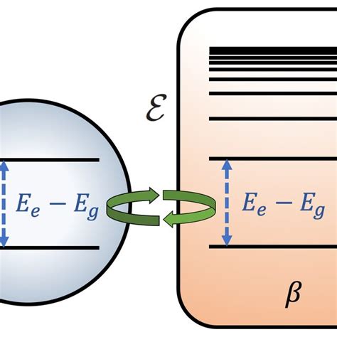 Schematic Representing A Two Level Atomic System S Interacting With An