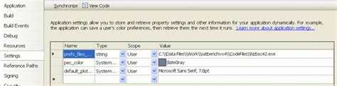 C User Preferences With Propertygrid Codeproject