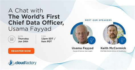 Cloudfactory On Linkedin A Chat With The Worlds First Chief Data Officer Usama Fayyad Linkedin