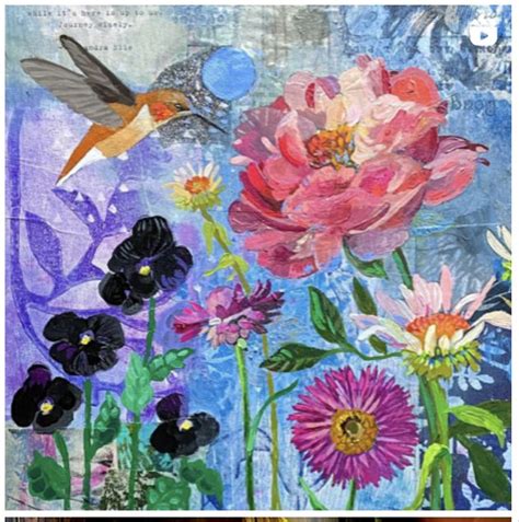 Pin By Diane Arthurskater On Flower Art Flower Art Collage Art