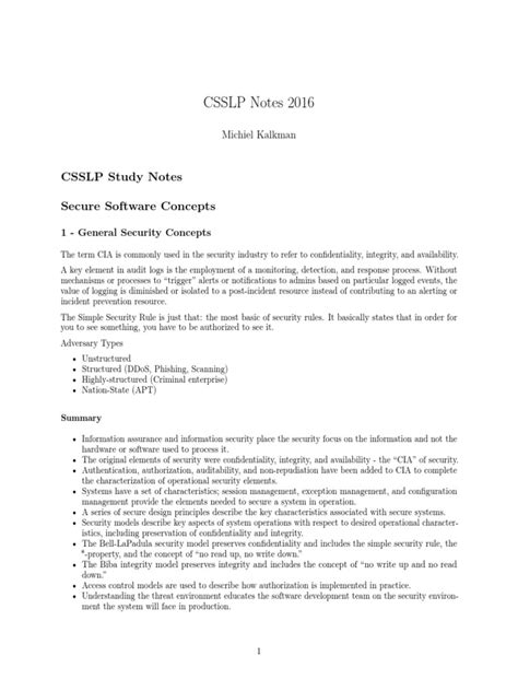 csslp 2016 notes pdf information security risk