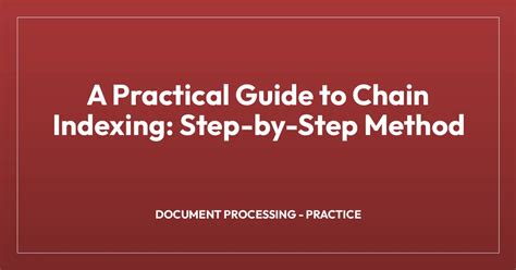 A Practical Guide To Chain Indexing Step By Step Method Lis Library And Information Science