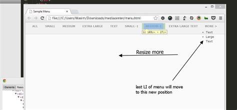 javascript manipulate jquery menu on re size for responsive layout stack overflow