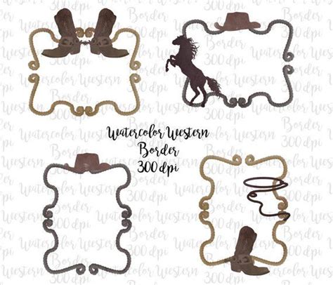 Country Western Border Clip Art